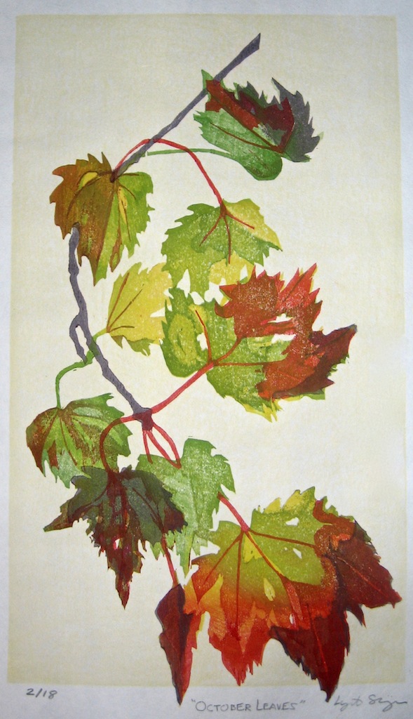 October Leaves – Shimizu Woodcuts